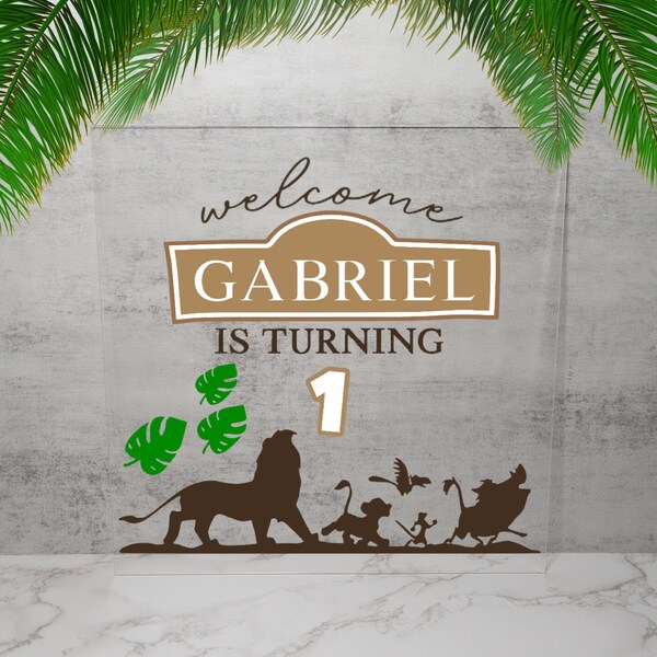 Lion King Welcome Sign - Etsy