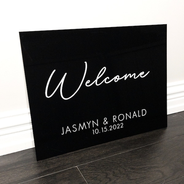Acrylic Welcome Sign - Etsy