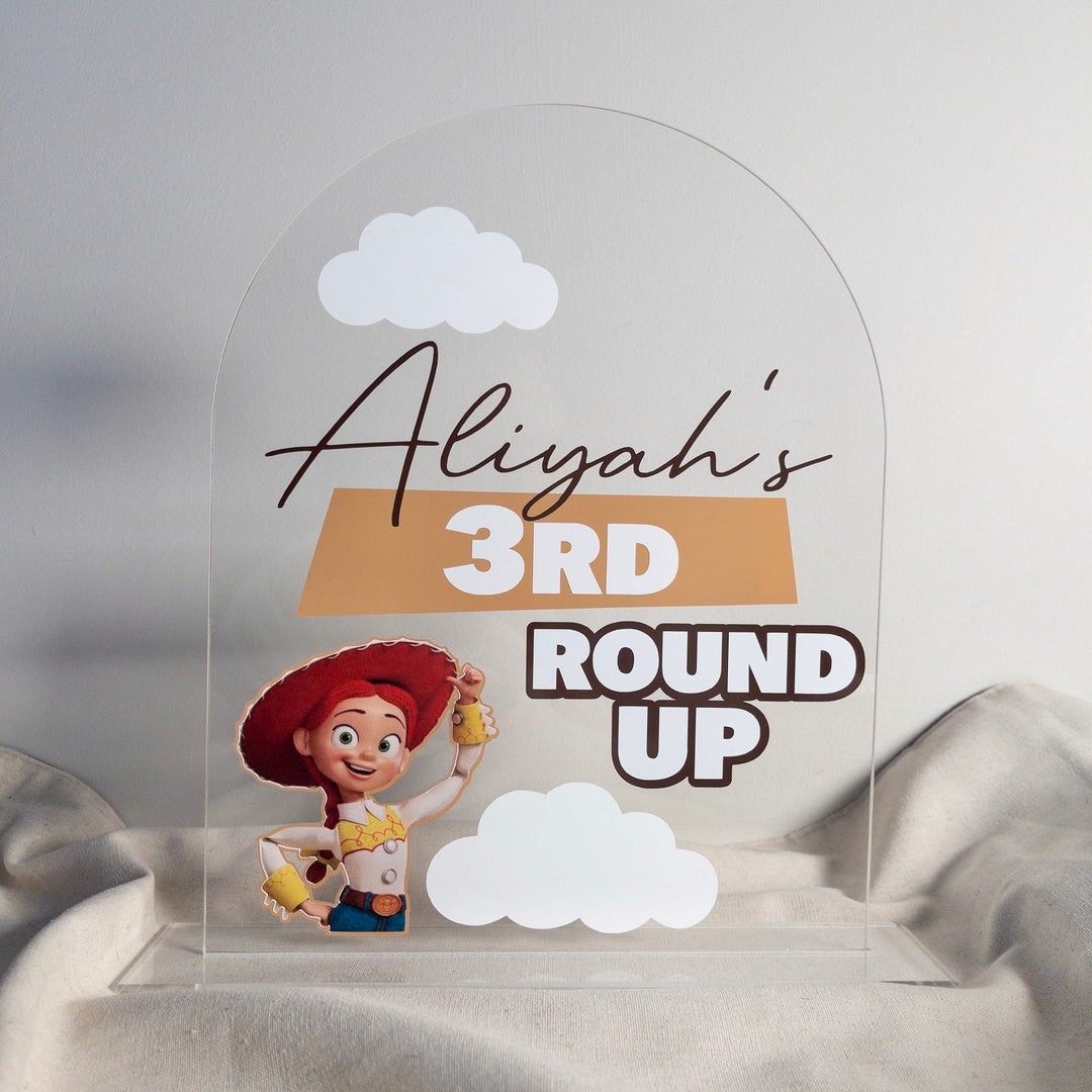 Toy Story Acrylic Birthday Sign - Woody and Jessie Cutout Roundup- Toy ...