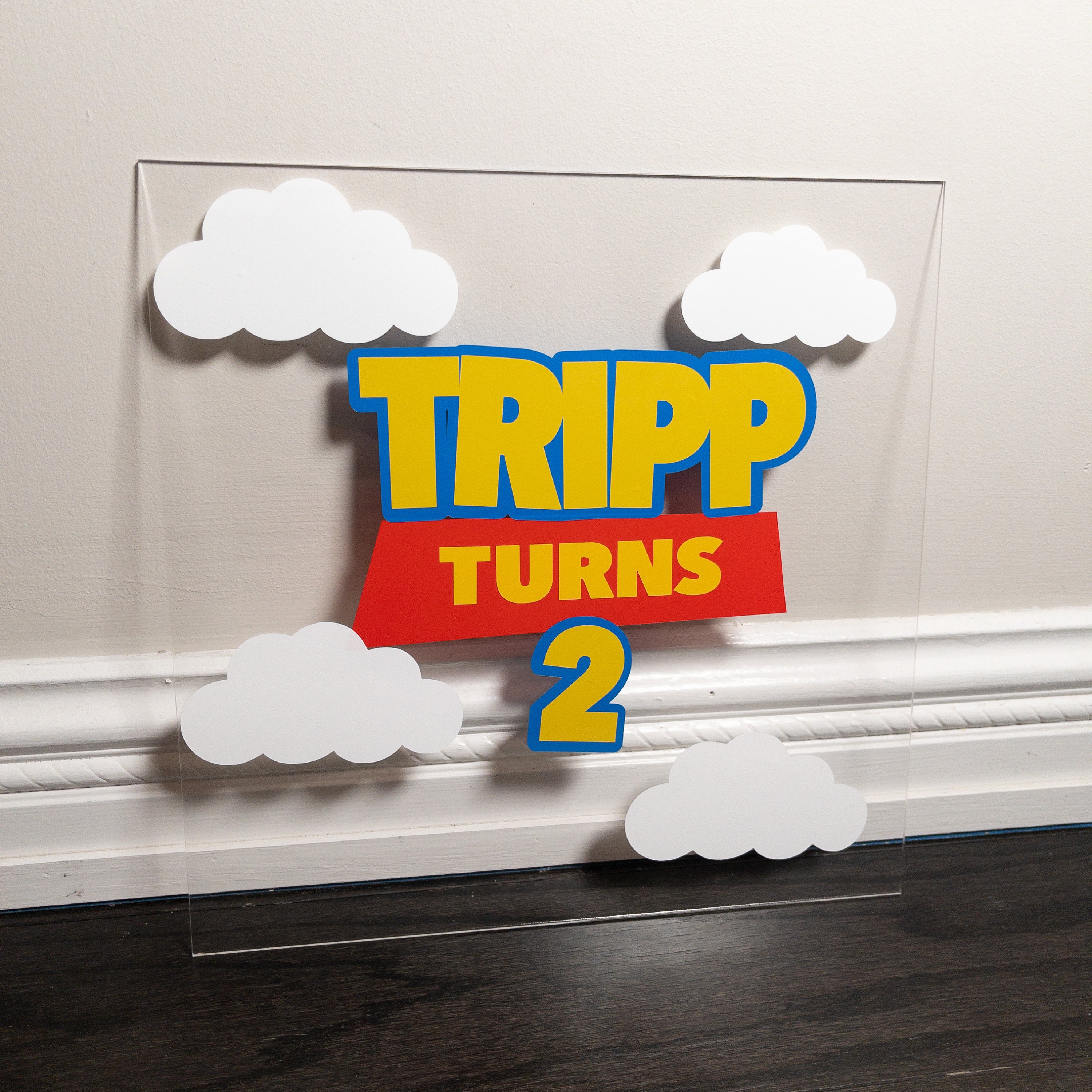 Toy Story Acrylic Birthday Sign - Toy Story Birthday Decorations - Kids ...