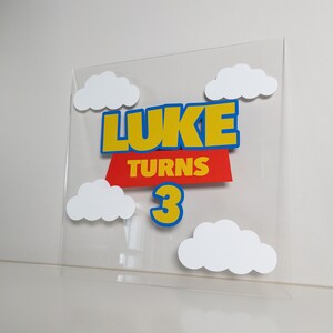 Toy Story Acrylic Birthday Sign - Toy Story Birthday Decorations - Kids ...