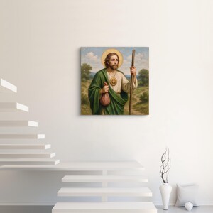 St. Jude Thaddeus Canvas Art | Apostle | Catholic Gift | Saint Picture ...