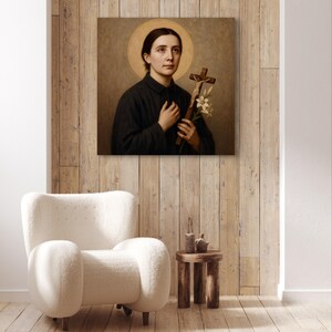 St. Gemma Galgani Canvas Art: Catholic Patron Saint Artwork - Etsy