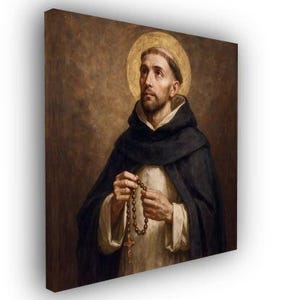 St. Dominic Canvas Print: Catholic Patron Saint Artwork - Etsy