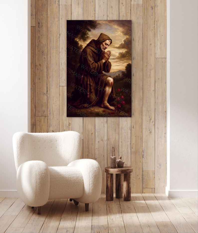 St. Peregrine Patron Saint of Cancer Canvas Painting | Catholic Wall ...