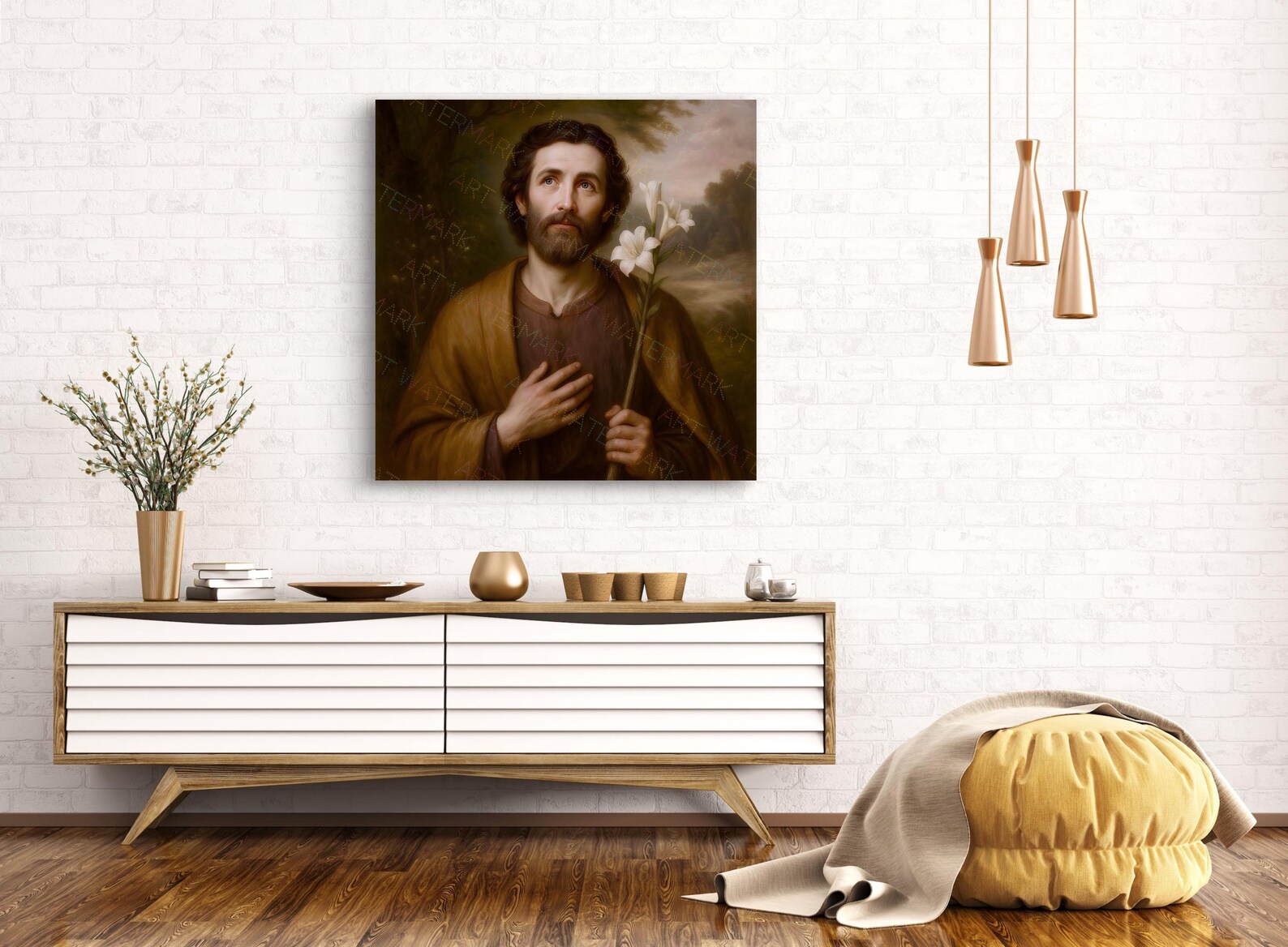 St. Joseph Digital Art | Foster Father of Jesus Printable | Catholic ...
