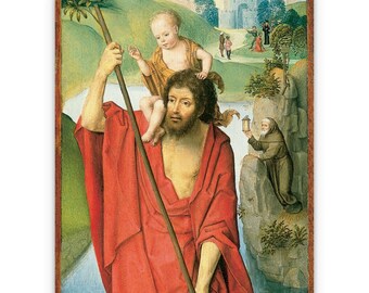 Saint Christopher Catholic Saints Serie Museum Quality Poster Art Print ...
