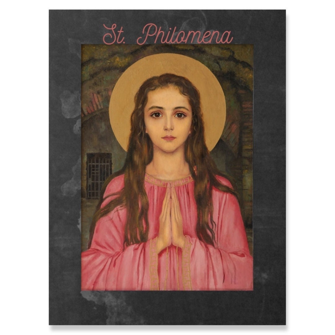 St. Philomena Virgin Martyer Canvas Art, , Saints Art, St. Philomena ...