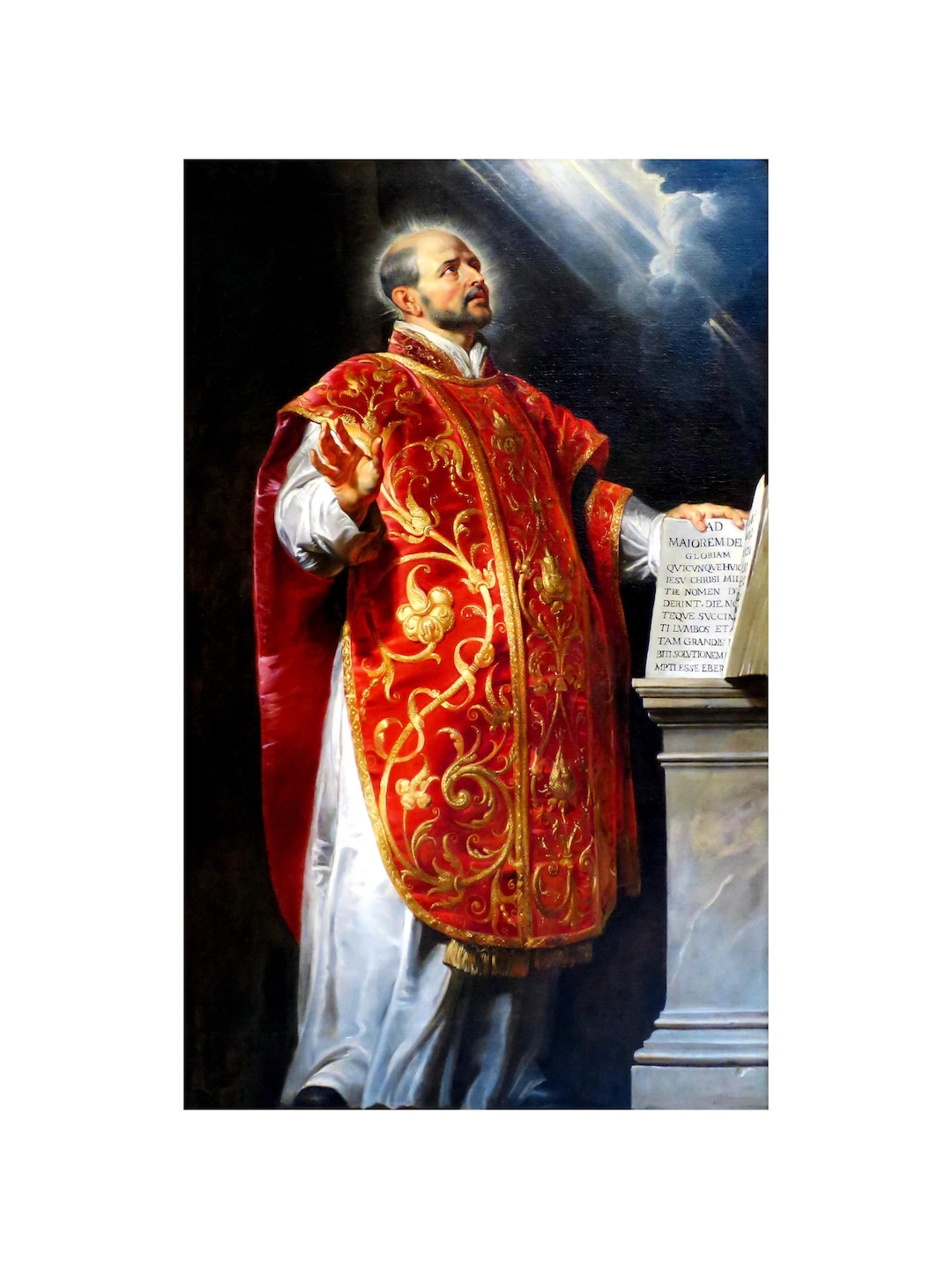 St. Ignatius Loyola Canvas Art: Catholic Fine Art Print - Etsy