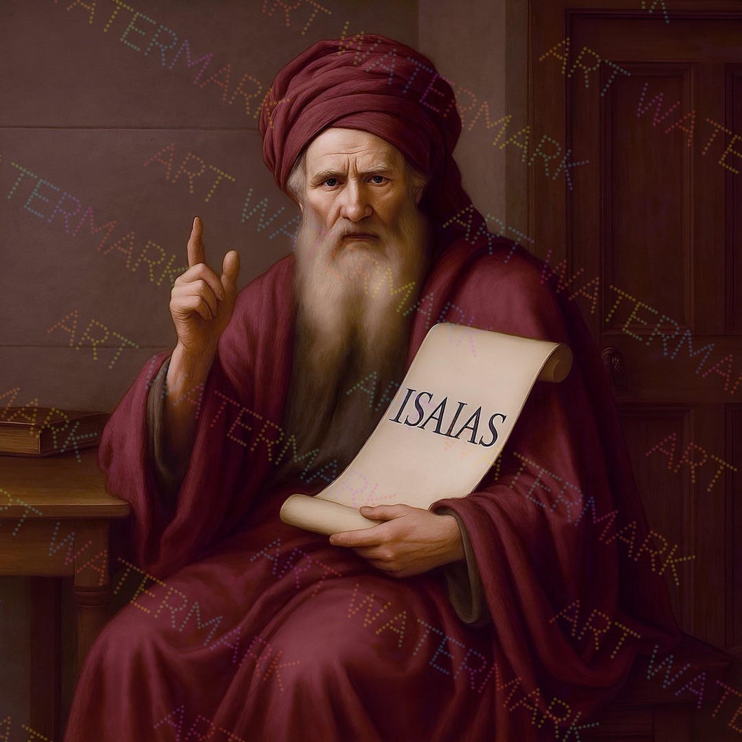 Prophet Isaiah Canvas Print: Christian Bible Wall Art - Etsy