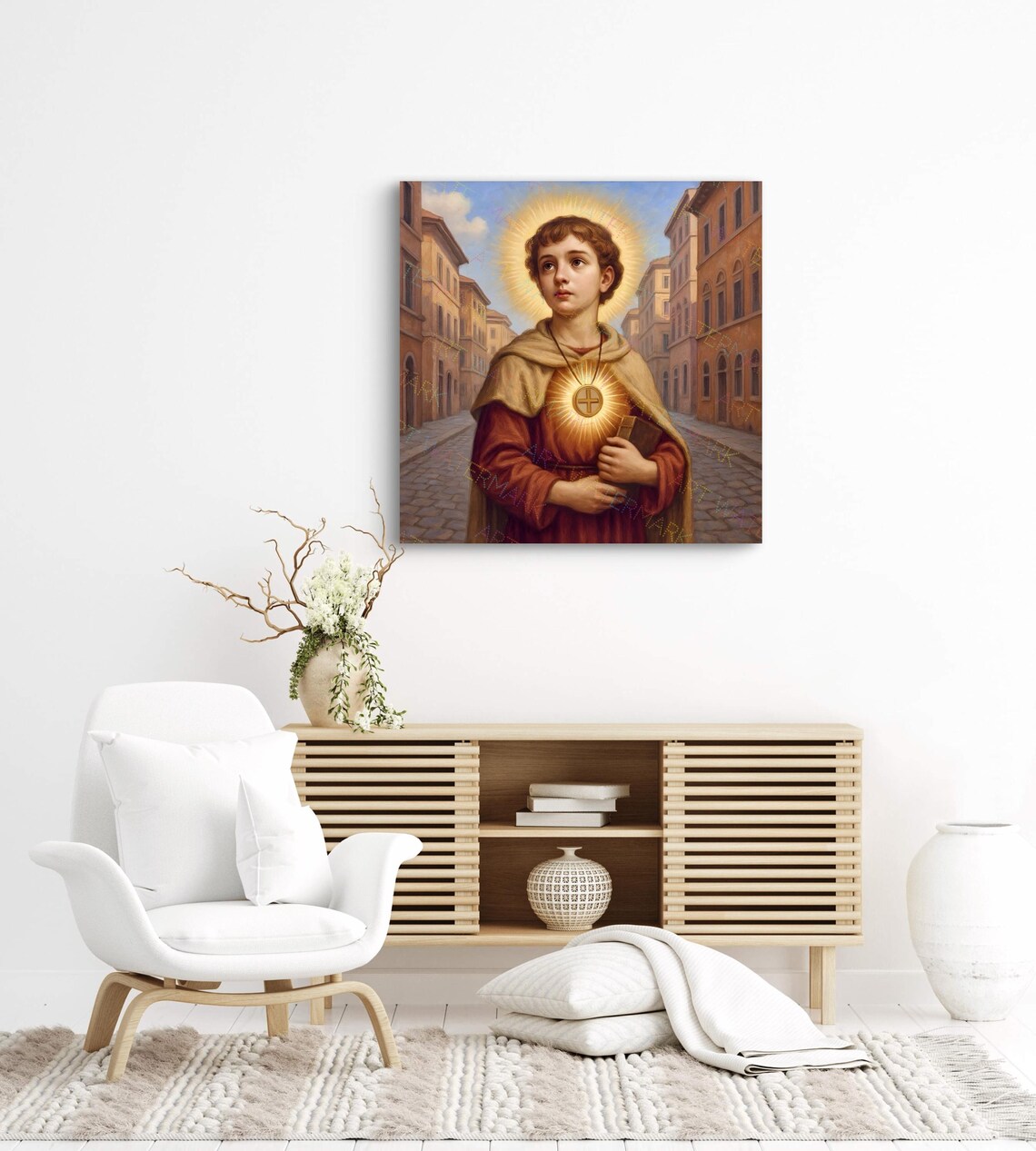 St. Tarcisius Martyr Canvas: Catholic Saint of the Eucharist - Etsy