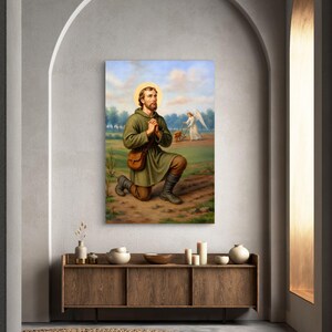 Saint Isidore the Farmer Canvas Art Print - Etsy