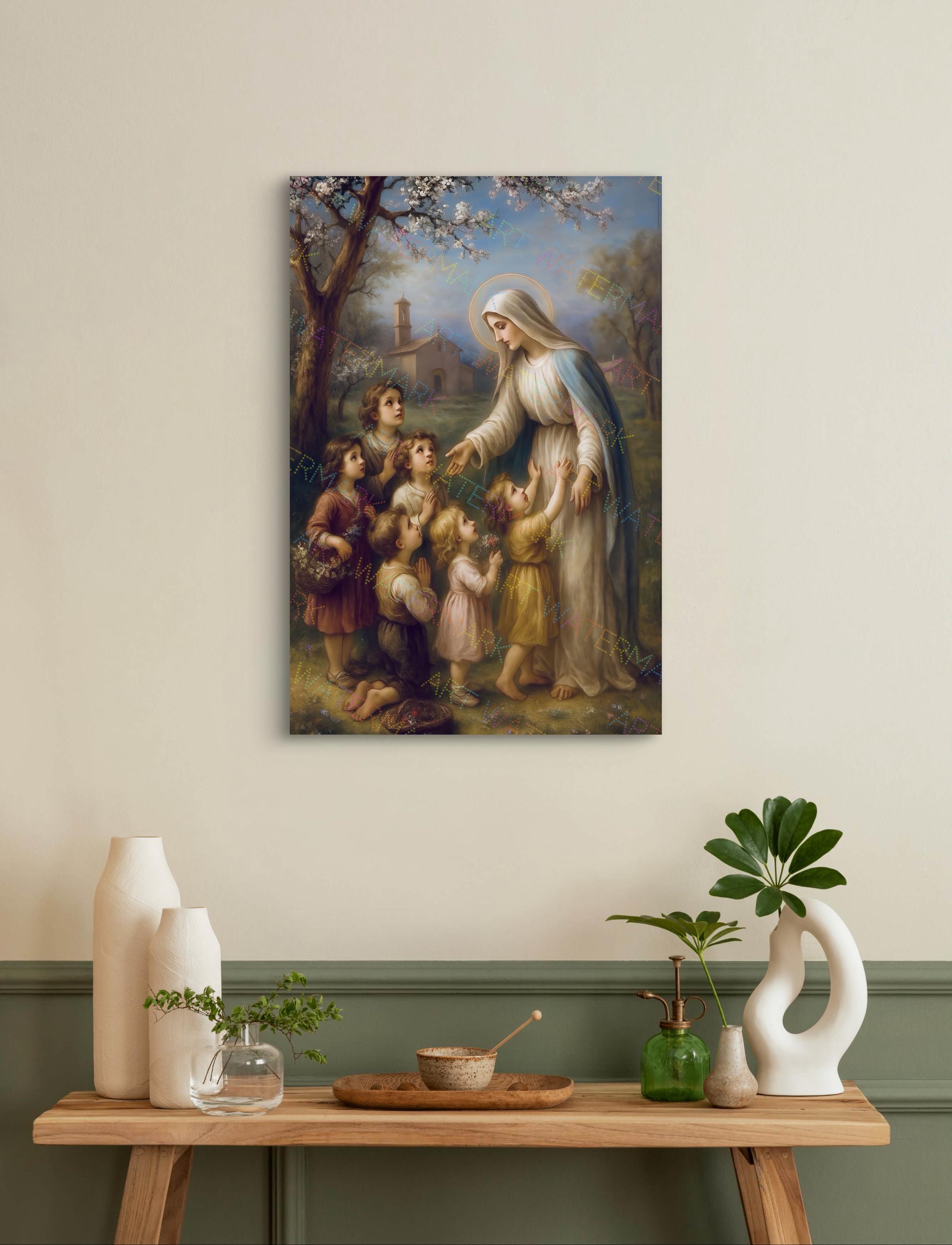 Blessed Virgin Mary Canvas Print: Religious Christian Art - Etsy