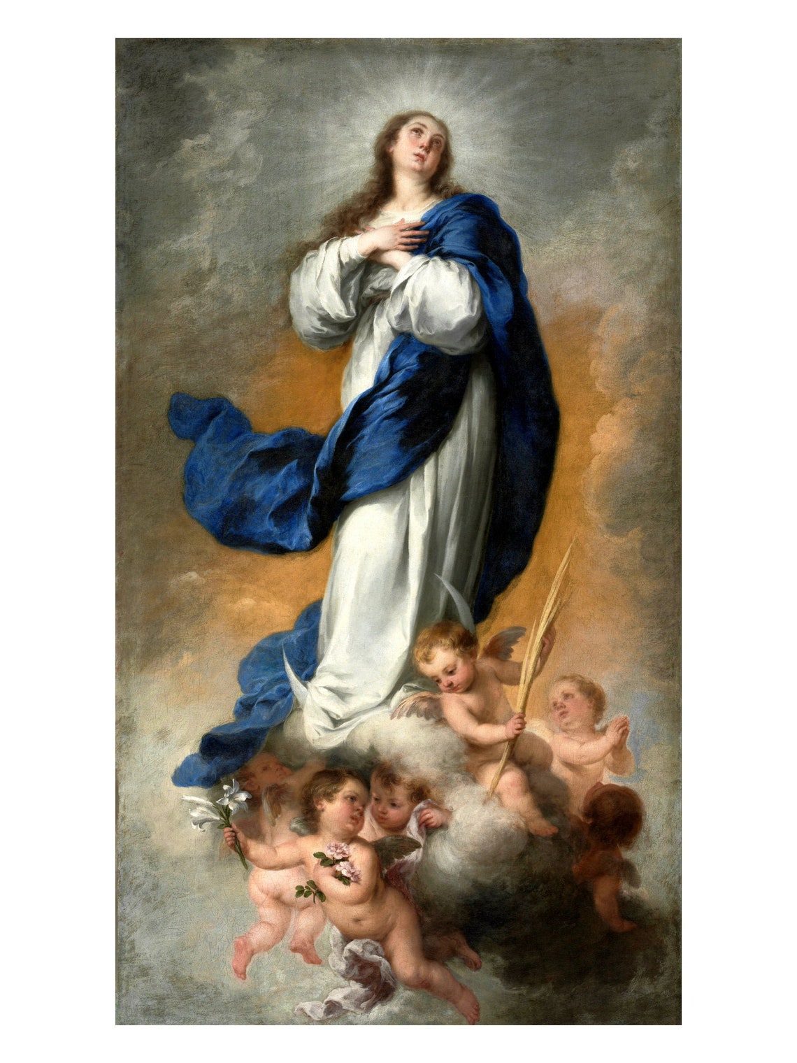 Mother of God Catholic Art Large Wall Decor Famous Painting | Etsy