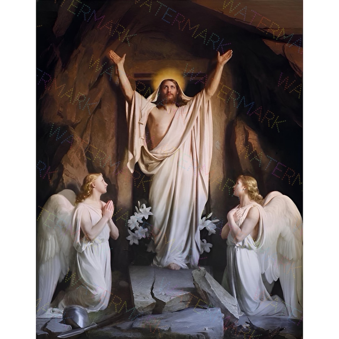 Resurrection of Christ Canvas | Carl Heinrich Bloch Christian Wall Art ...