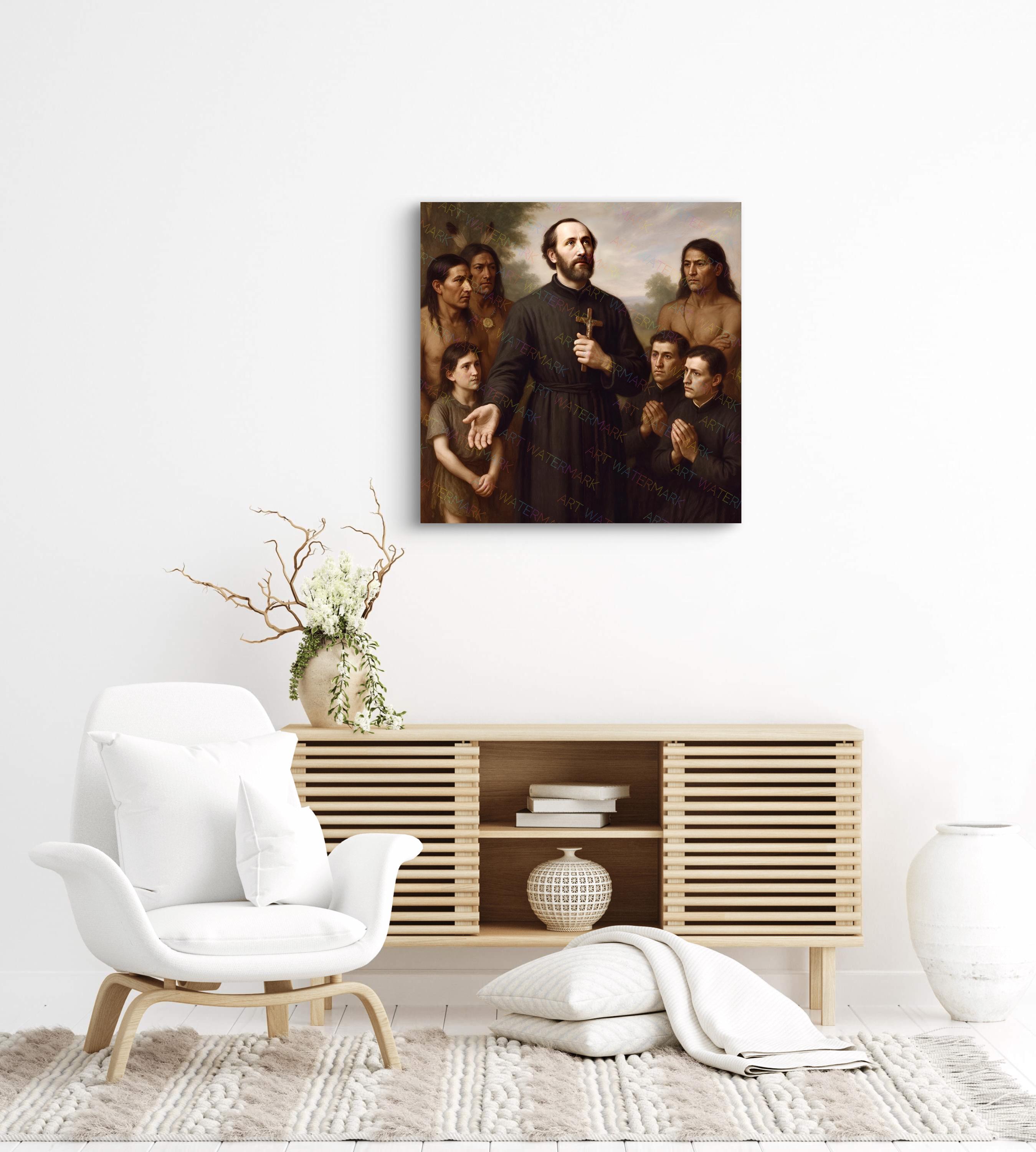 St. Isaac Jogues on Canvas | the North American Martyrs | Saint Art ...