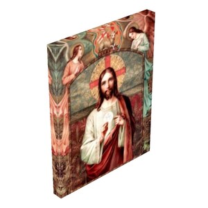 Holy Eucharist Canvas Art, First Holy Communion Gift Decor, IHS, Jesus ...