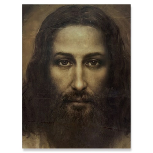 Jesus Christ Face Reconstructed From the Shroud of Turin - Etsy