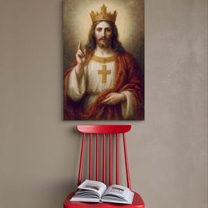 Jesus Christ Lord & King on Canvas | Jesus Wall Art | Jesus Artwork ...