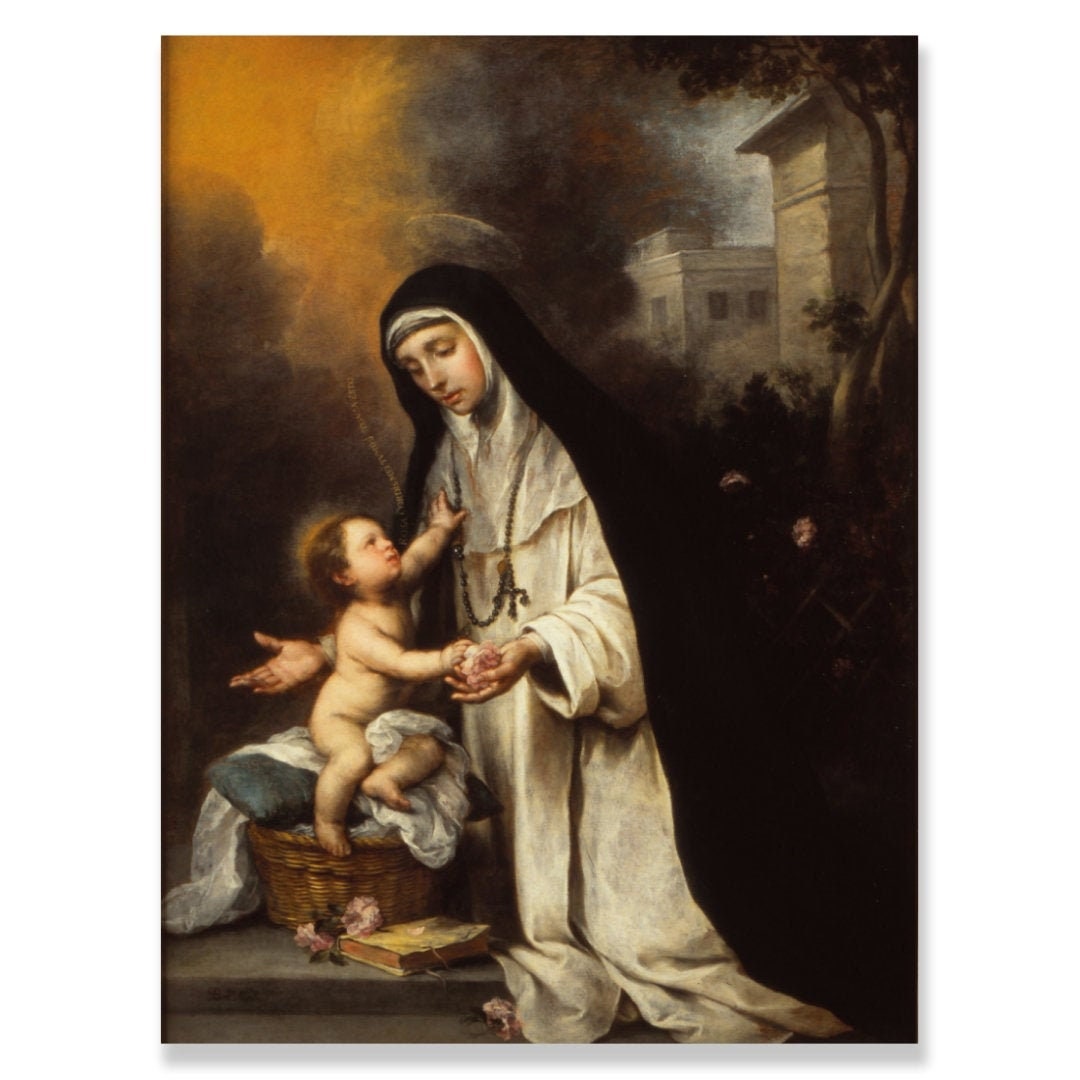St. Rose of Lima Canvas Art: Catholic Fine Art Print - Etsy