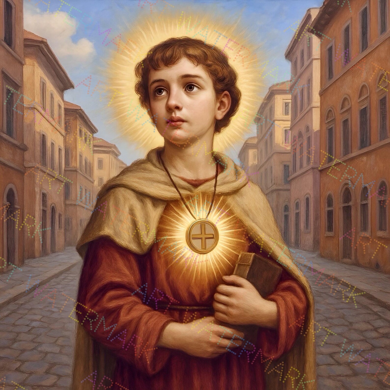 St. Tarcisius Martyr Canvas: Catholic Saint of the Eucharist - Etsy