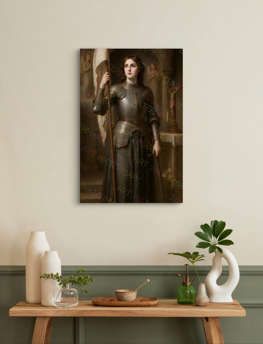 St. Joan of Arc Digital Print, Saint Wall Art, Catholic Wall Art, Digital Download - Etsy