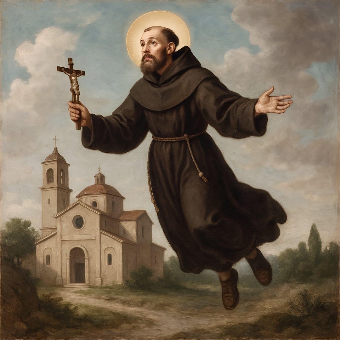St. Joseph Cupertino Canvas | Religious Wall Art | Saint Pictures ...