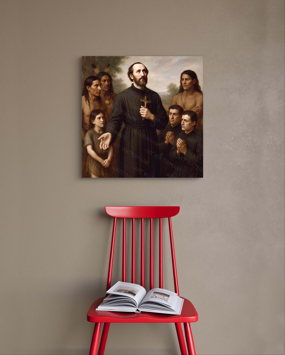 St. Isaac Jogues on Canvas | the North American Martyrs | Saint Art ...