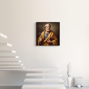 St Peter Canvas | Apostle & First Pope | Saint Pictures | Saint Artwork ...
