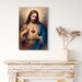 Sacred Heart of Jesus Canvas Art: Catholic Watercolor, Modern Religious ...