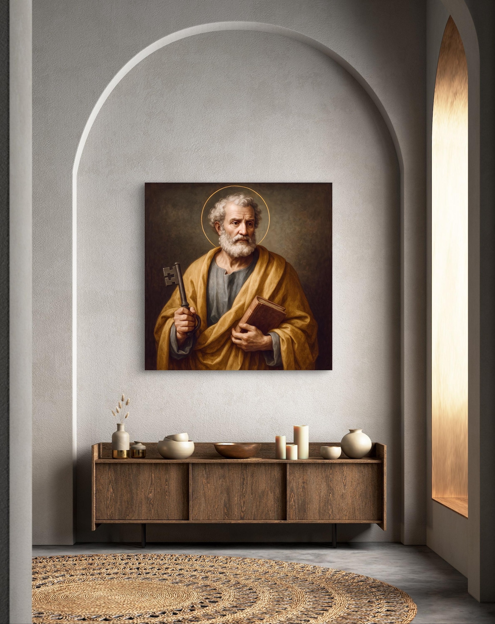 St Peter Canvas | Apostle & First Pope | Saint Pictures | Saint Artwork ...