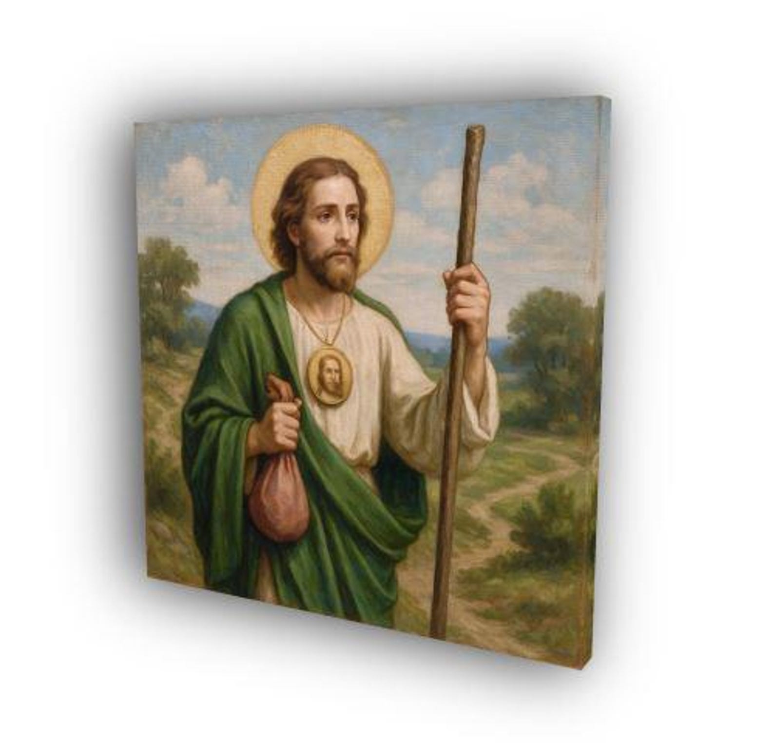 St. Jude Thaddeus Canvas Art | Apostle | Catholic Gift | Saint Picture ...