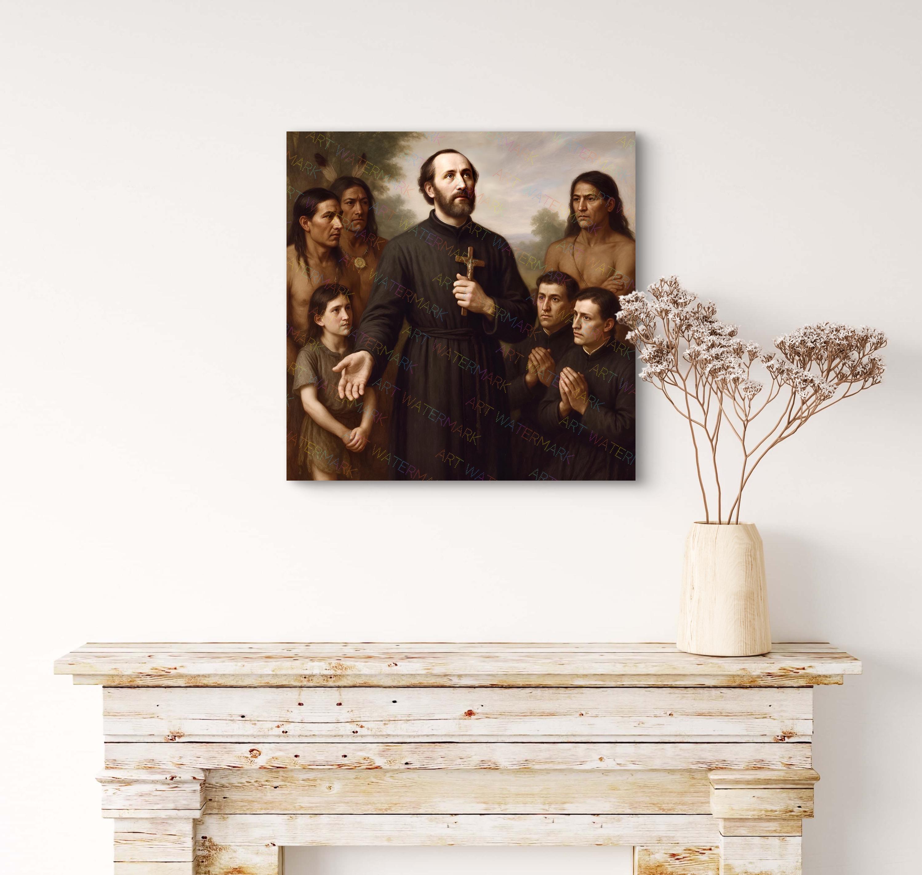 St. Isaac Jogues on Canvas | the North American Martyrs | Saint Art ...