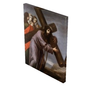 Jesus Christ Carrying the Cross, Spanish Art, Crucifixion, Church Art ...