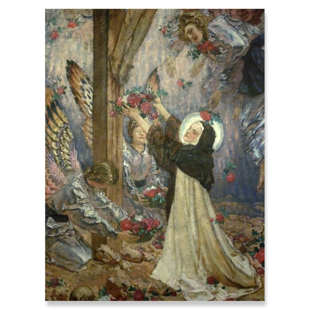 St. Theresa the Little Flower, Canvas Art Picture, Roses, Saint Theresa ...