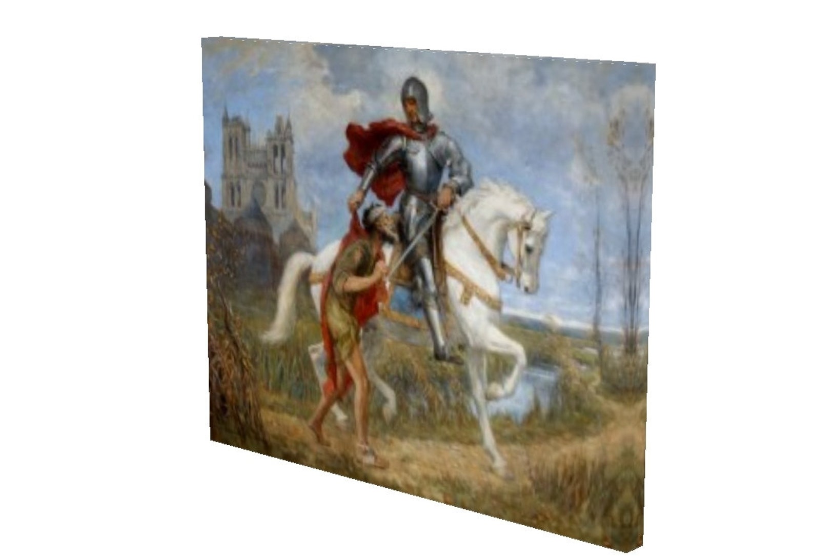 St. Martin of Tours Canvas Art: Catholic Saint Gift - Etsy
