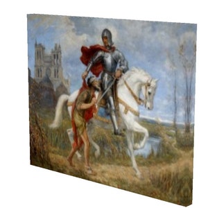 St. Martin of Tours Canvas Art: Catholic Saint Gift - Etsy