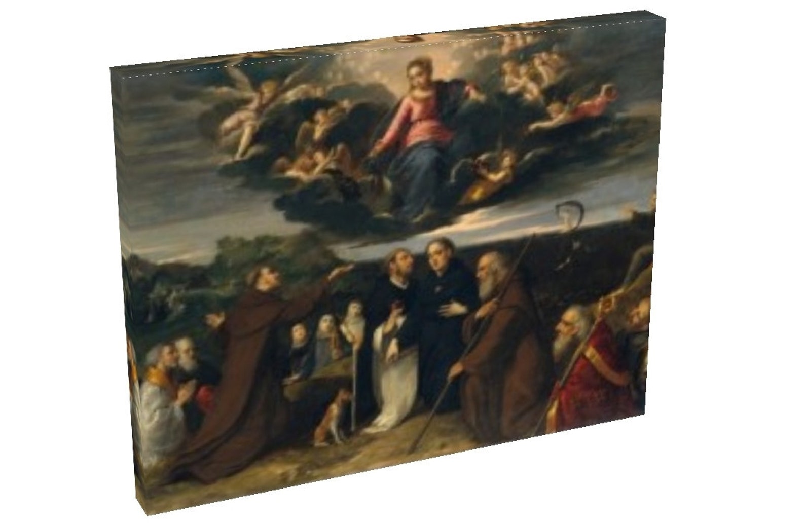 Queen of Angels & Saints Catholic Art Virgin Mary Wall Art - Etsy