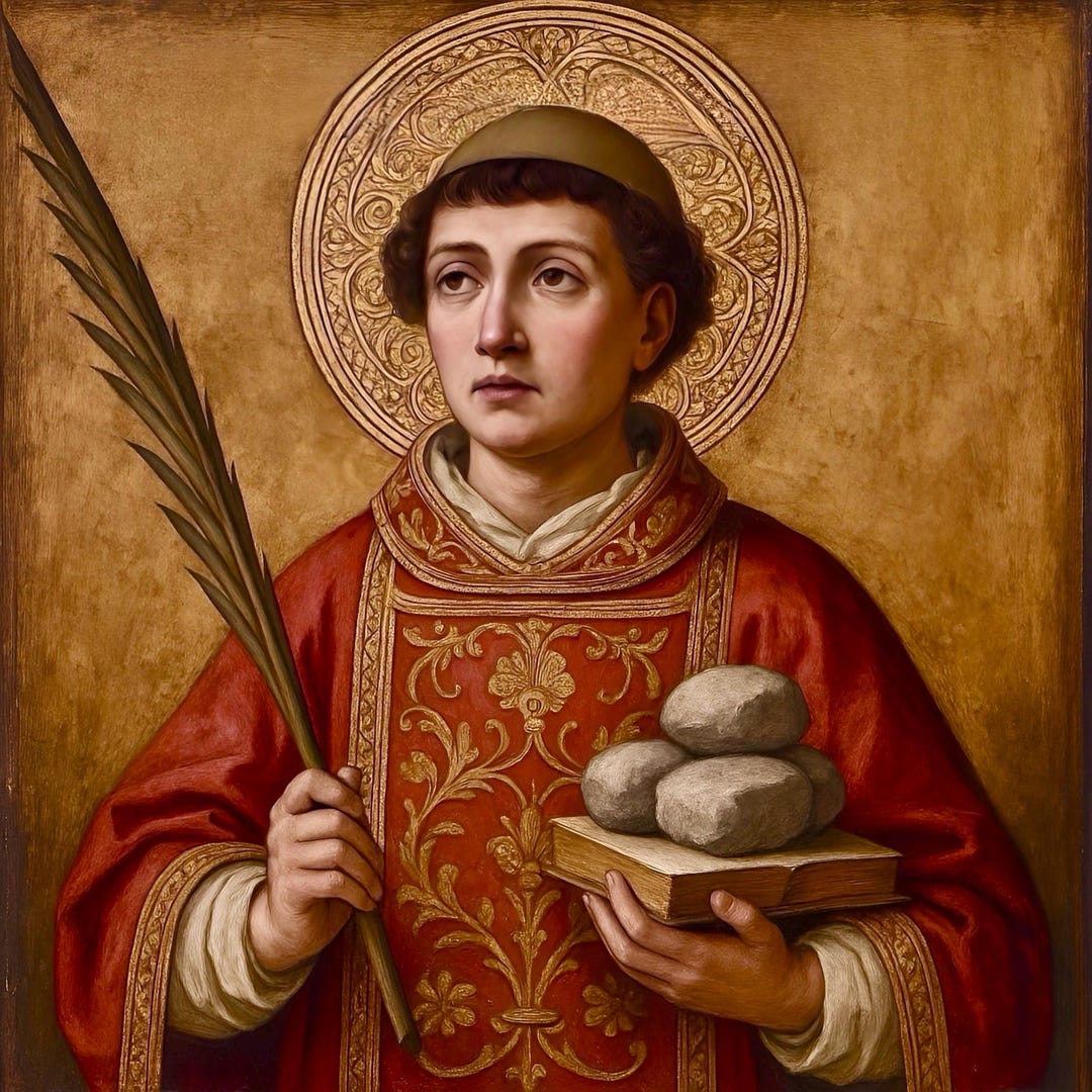 St Stephen Canvas | First Martyr of the Church | Saint Artwork | Wall ...