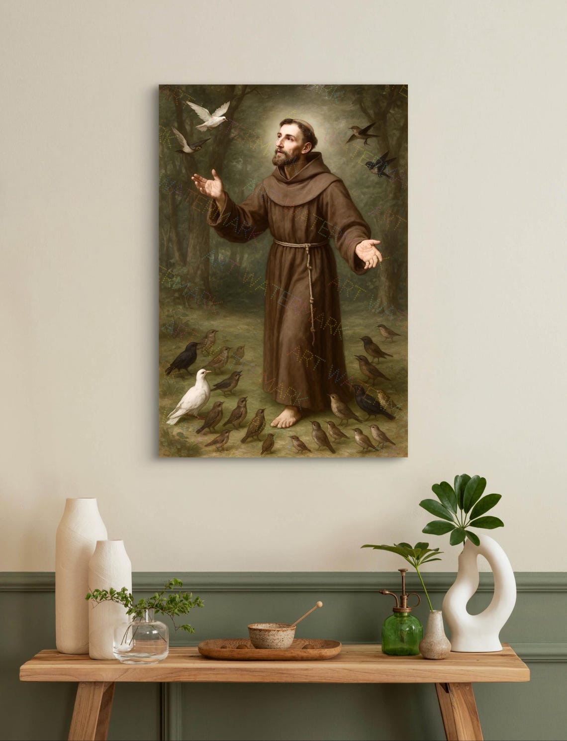 St. Francis of Assisi Art Print, Catholic Wall Decor (digital Download ...
