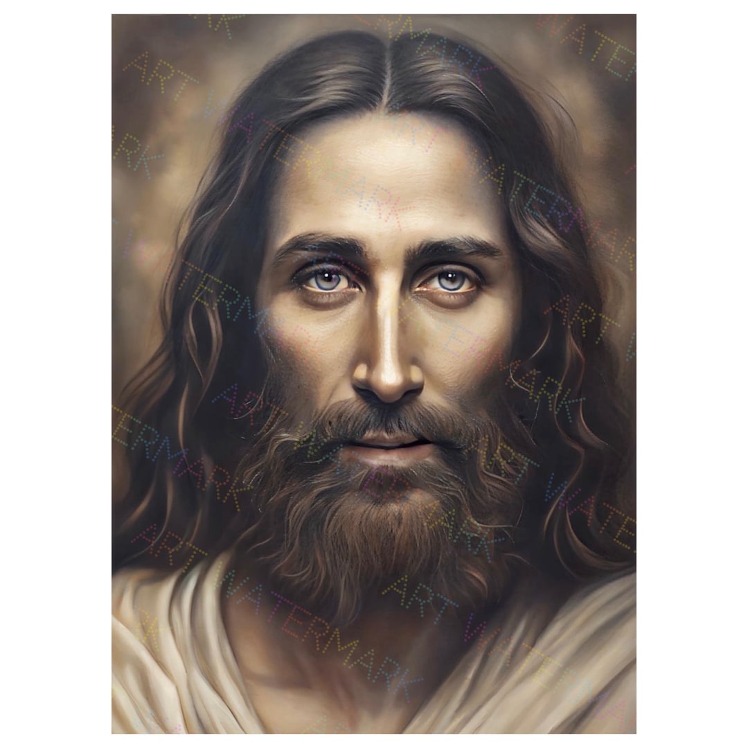 Jesus Christ Canvas Art: Shroud of Turin Reconstruction, Fine Art Print ...