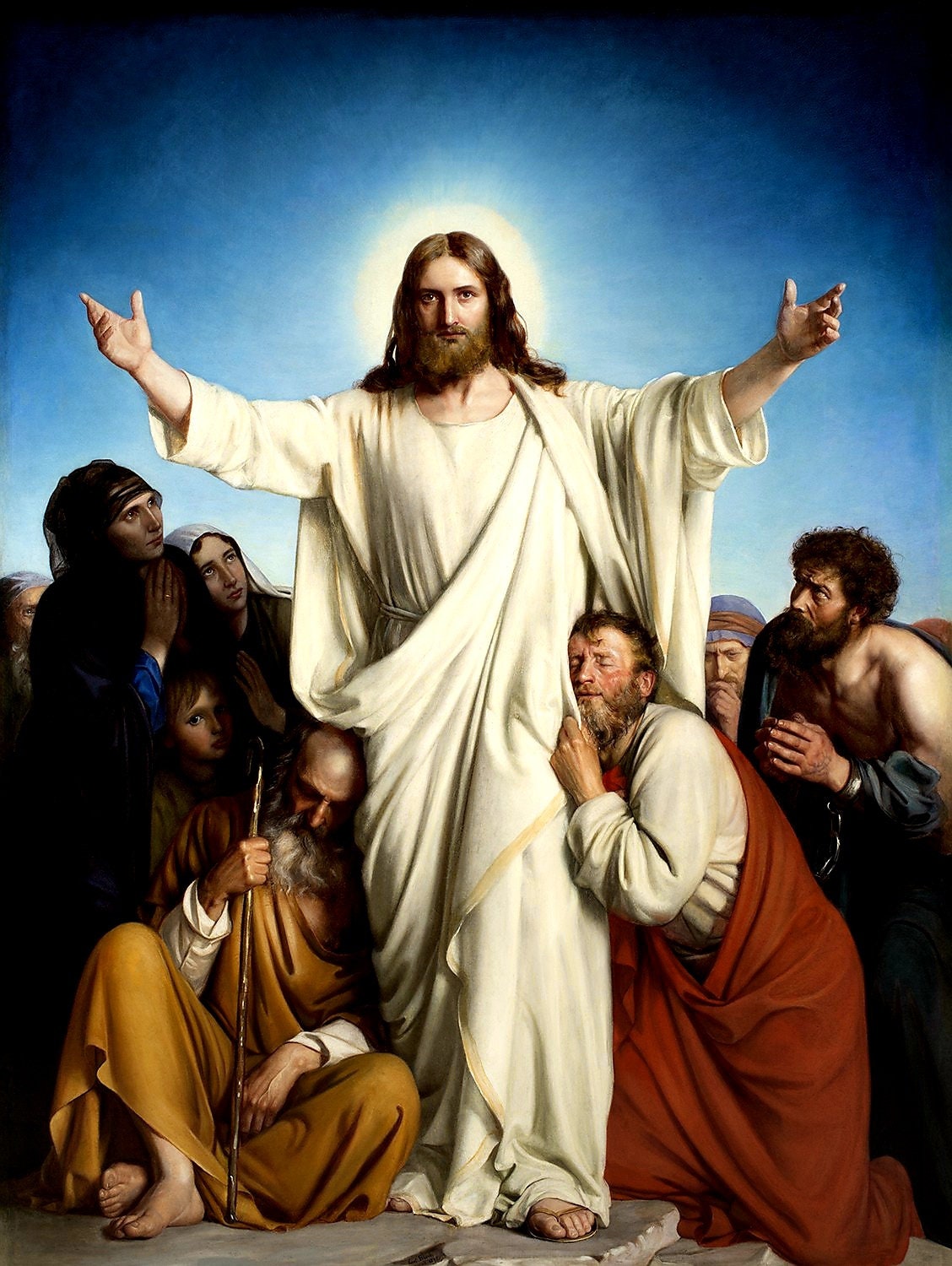 Consolator Jesus Christ Painting, Wall Art Decor, by Carl Bloch - Etsy