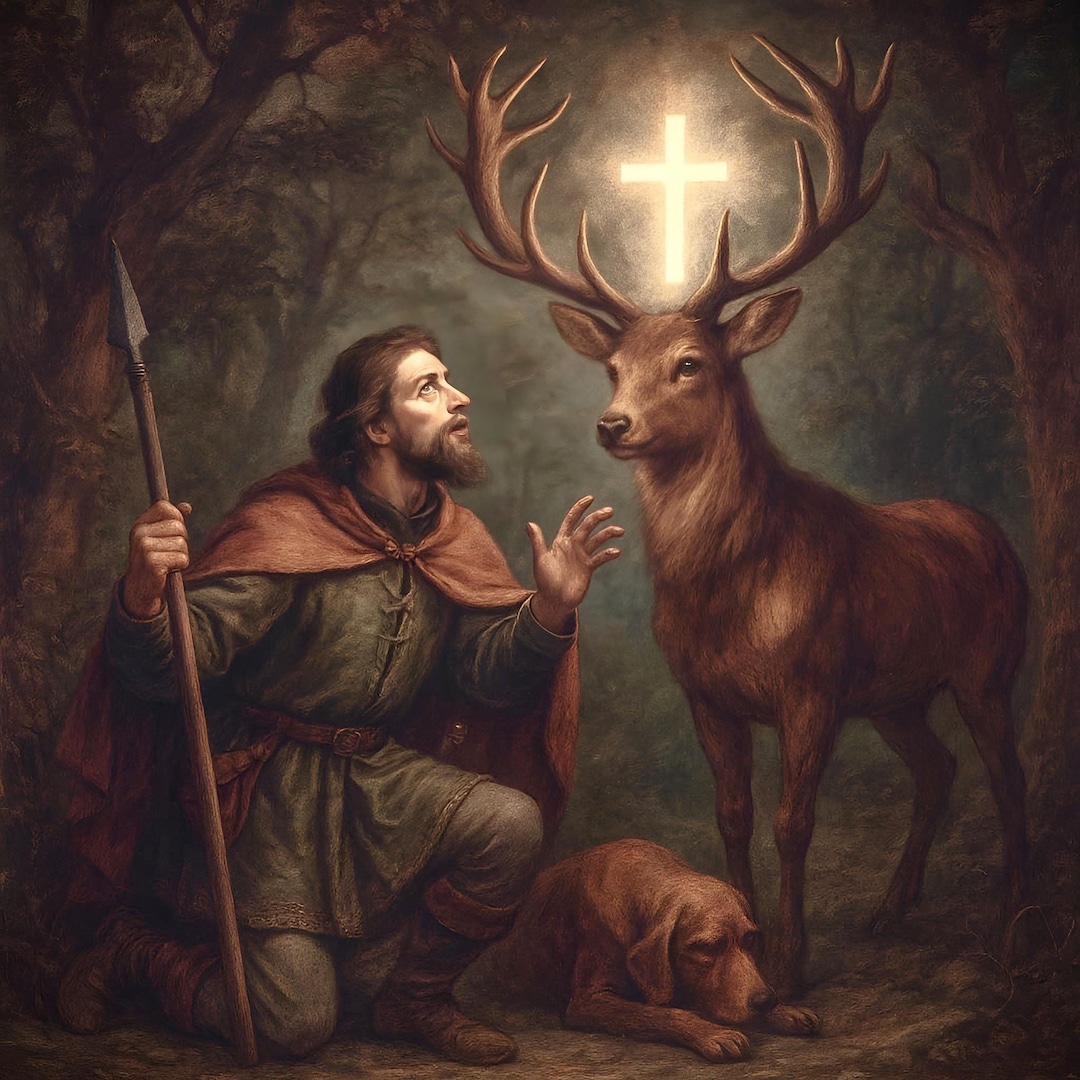 Saint Hubert Patron Saint of Hunters | Saint Picture | Catholic Gift ...