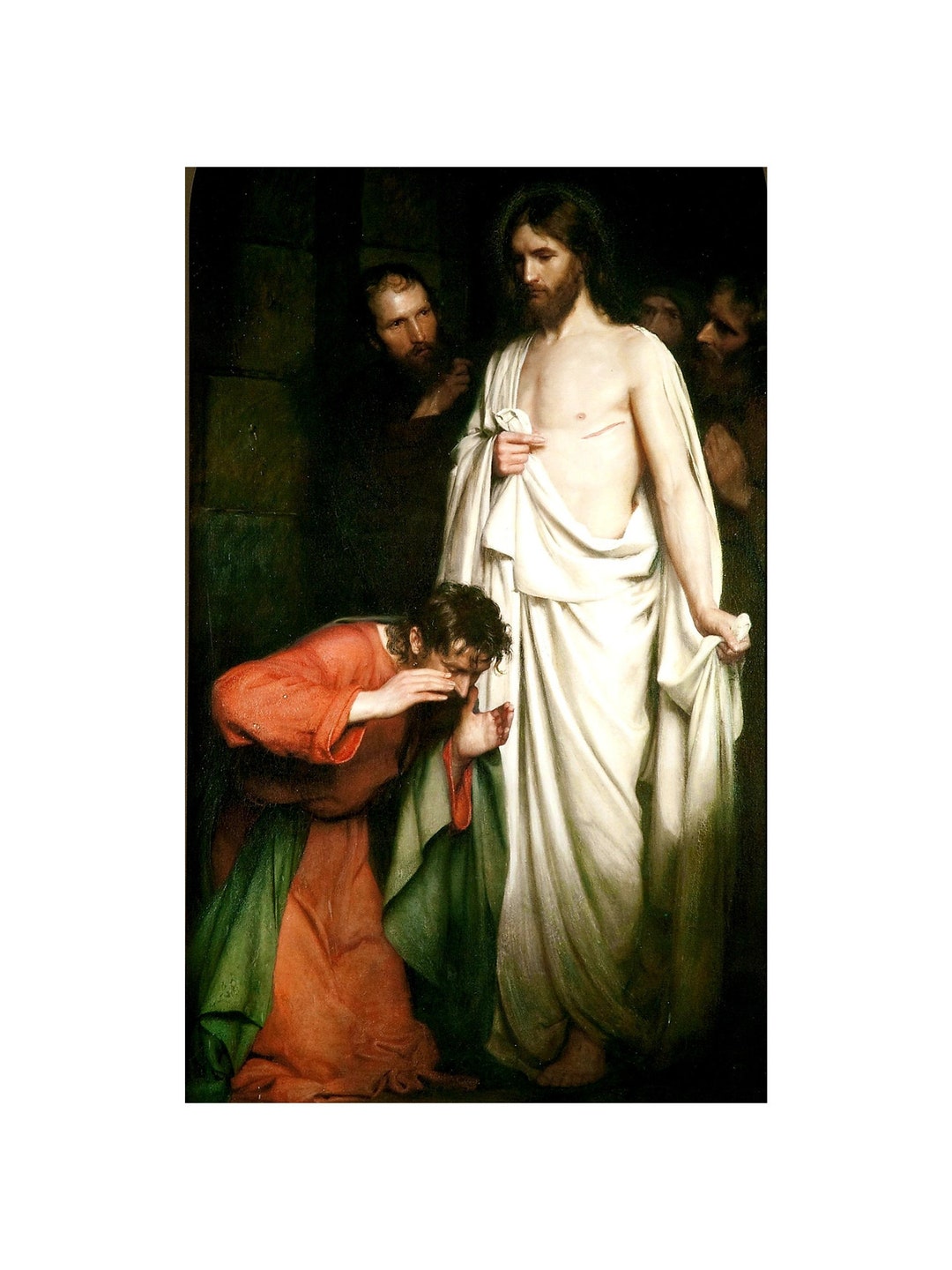Doubting Thomas & Risen Christ, Jesus Paintings, Wall Art Decor, by ...