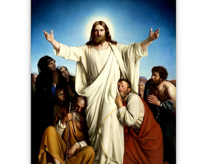 Consolator Jesus Christ Painting, Wall Art Decor, by Carl Bloch - Etsy