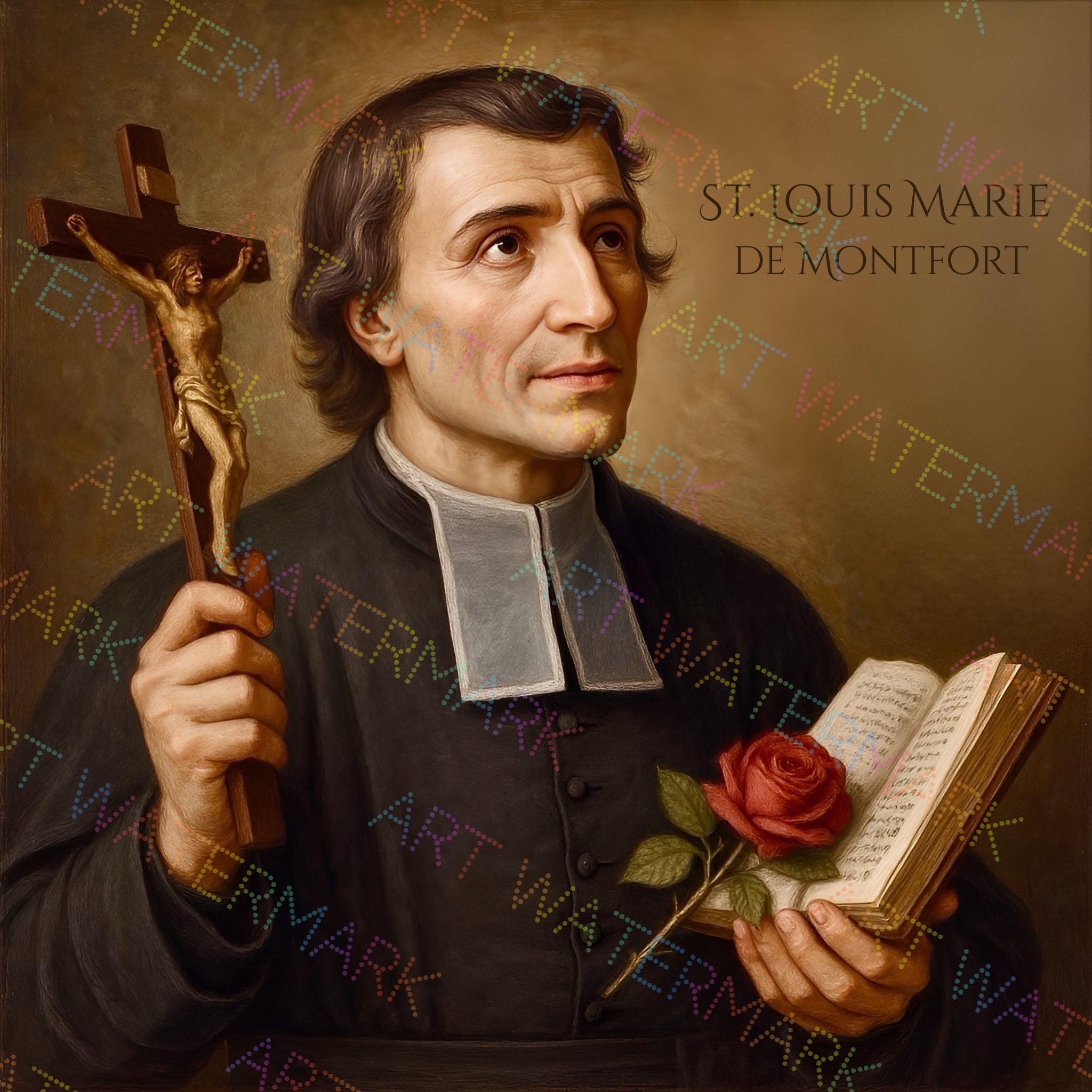 Saint Louis Marie De Montfort Canvas Art: Catholic Wall Decor - Etsy