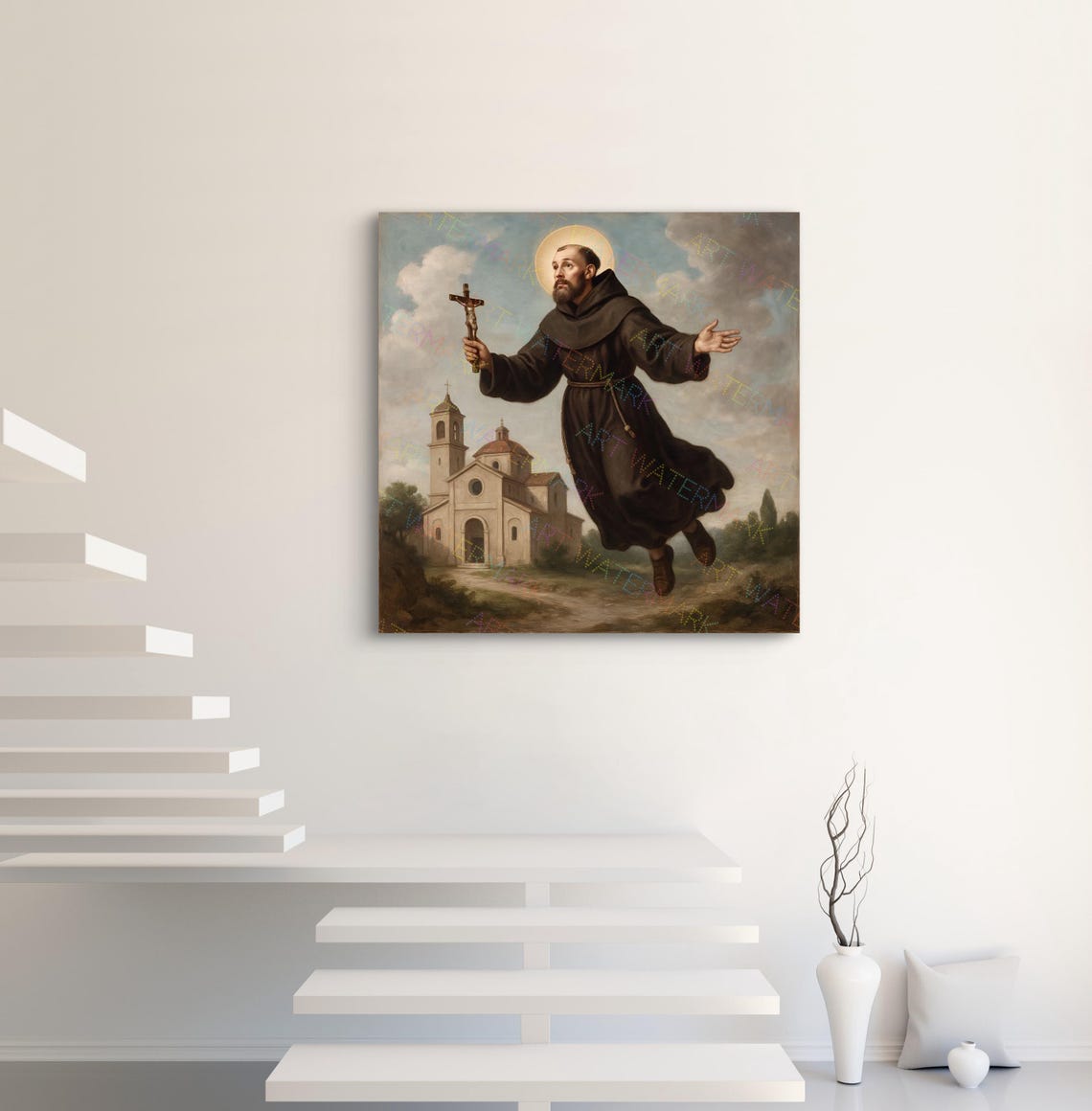 St. Joseph Cupertino Canvas | Religious Wall Art | Saint Pictures ...