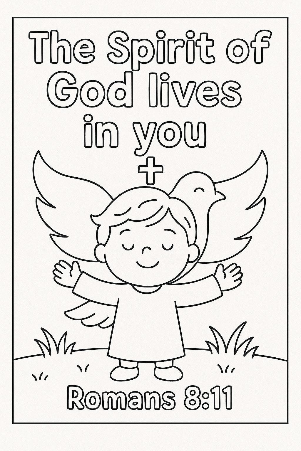Christian Kid's Colouring Page - Etsy
