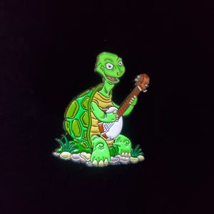 Dead Head Terrapin Turtle Banjo Bluegrass Enamel Lapel Hat Pin - Etsy