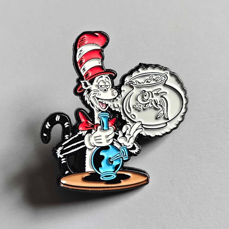 Cat in the Hat Fish in Bowl - Etsy